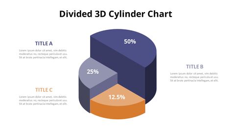3D Growth Pie Chart Diagram
