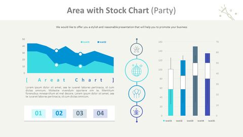 Area with Stock Chart (Party)