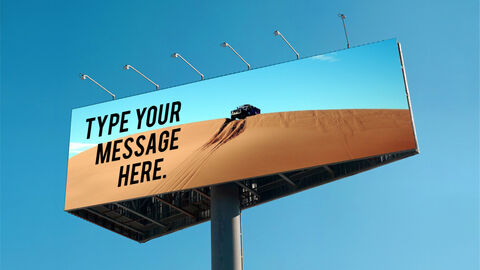 Billboard Mockup PPT Templates Design