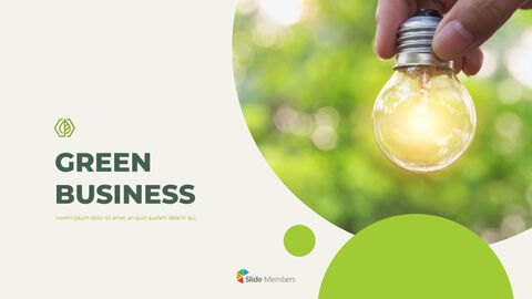 Green Business PPT PowerPoint Table of Contents