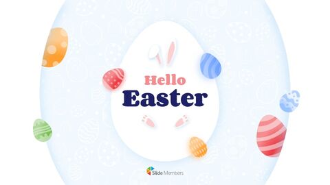 Hello Easter Simple Presentation Google Slides Template