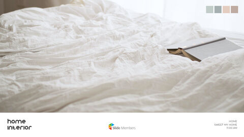 Home Interior Simple PowerPoint Template Design