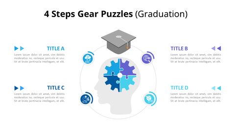 Idea and Knowledge Puzzle Infographic Diagram