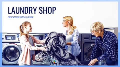Laundry Shop PPT Background