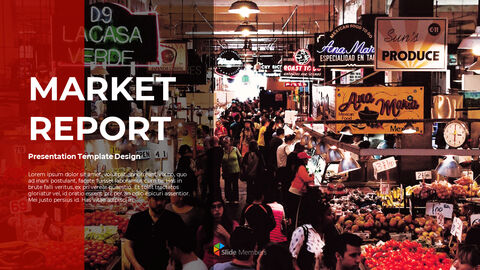 Market Report Background PowerPoint