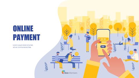 Online Payment Service Simple Slides Templates