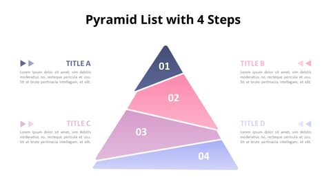 Pastel Tone Pyramid List Diagram