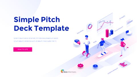 Einfache Pitch Deck Vorlage Einfaches PowerPoint-Vorlagendesign