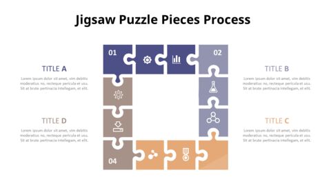 Square Jigsaw Puzzles Diagram