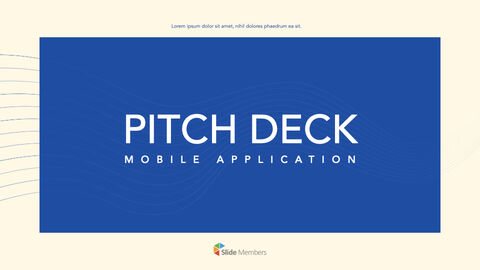 Application Pitch Deck Design Keynote Design