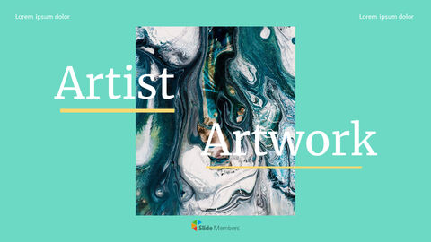 Artist Artwork Custom Google Slides