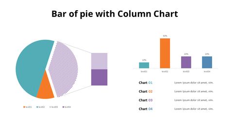 Bar of Pie Combination Chart