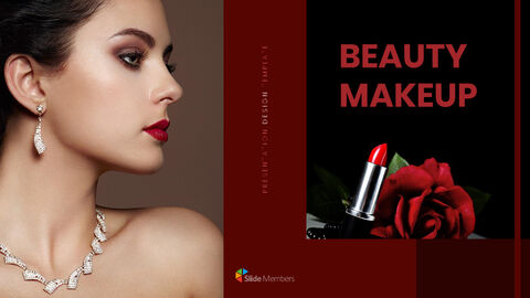 Beauty Makeup PowerPoint Templates Multipurpose Design