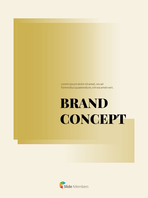Brand Concept Vertical Design Simple Slides Templates