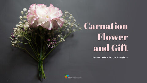 Carnation Flower and Gift PPT Templates Design