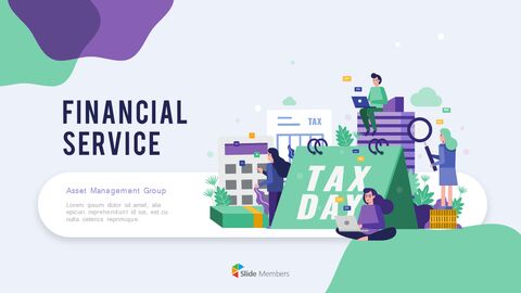 Financial Service Group Design Slides Business Animated Presentation