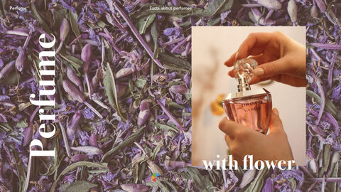 Perfume with Flower Keynote Design