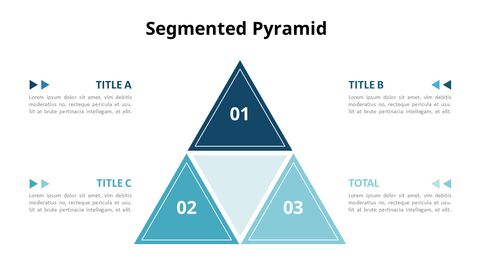 Segmented Pyramid Chart Diagram