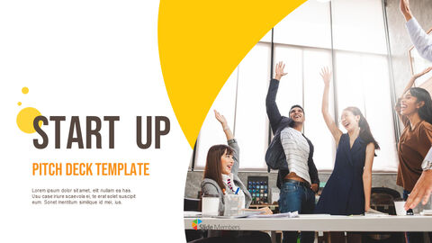 Startup Pitch Deck Circle Design Template Simple Templates