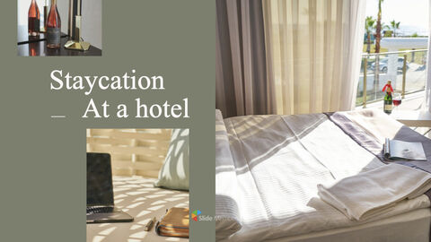 Staycation at a Hotel Theme Keynote Design