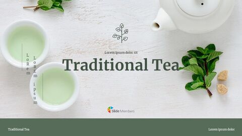 Traditional Tea Google Slides Template Design