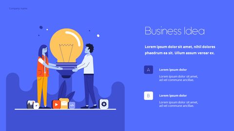 Business Idea Template Layout