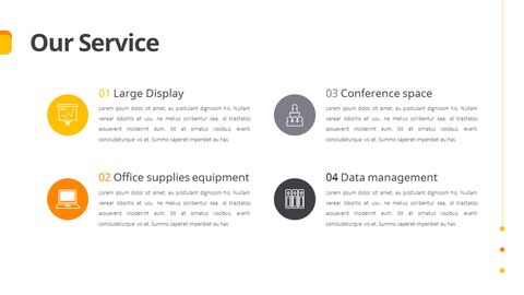 Our Service PowerPoint Slide|Product, Services|Single