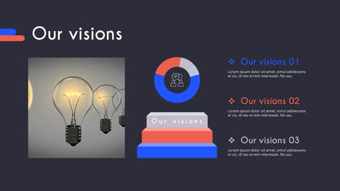 Our visions Slide Deck|Mission|Single