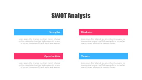 SWOT Analysis Simple Deck|Single Slides
