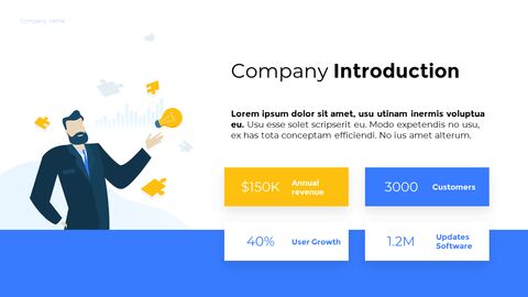 Company Introduction Slide Layout