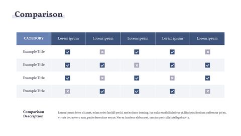 Comparison Slide Layout