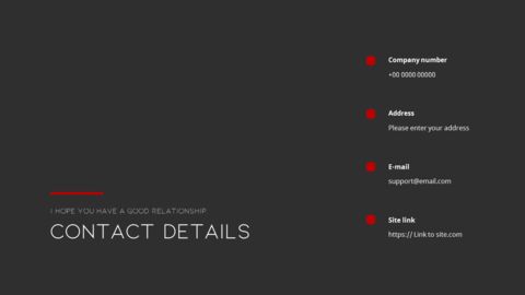 Contact Details Page Design