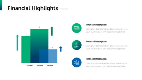Financial Highlights PPT Slide Deck|Financials|Single