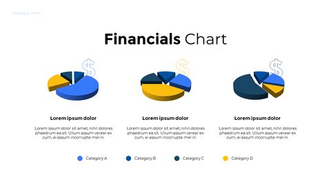 Free PowerPoint Template: Clean Financial Chart Slides for Business Reports