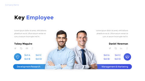 Key Employee Presentation Slide|Our Team|Single