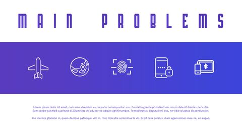 Main problems PowerPoint Design|Solution|Single Slides