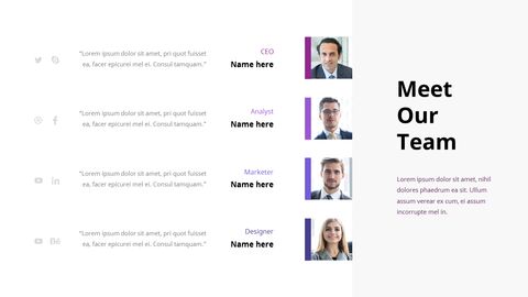 Meet Our Team PPT Background|Single Slides