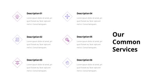 Our Common Services PPT Design