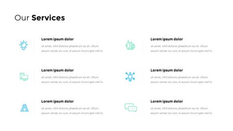 Our Services PPT Slide|Product,|Single
