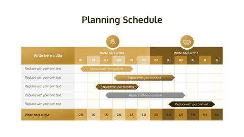 Planning Schedule Slide Page