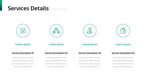 Services Details PowerPoint Slide|Product,|Single