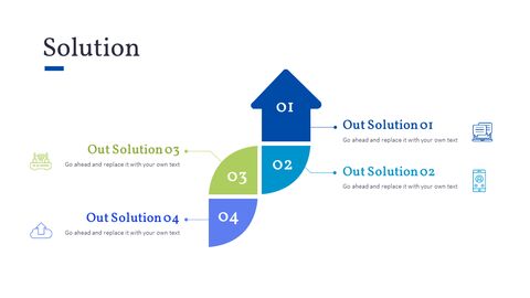 Solution PowerPoint Design|Problem,|Single Slides