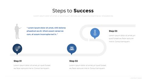Step to Success Slide|Business Process|Single
