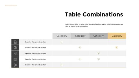 Table Combinations PPT Slide