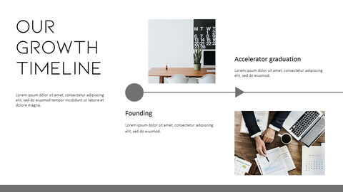 Growth Timeline Simple Slide|Single