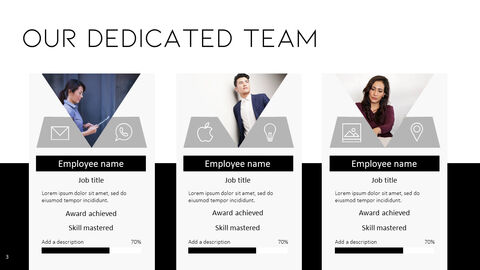 Key Team Member PowerPoint Layout|Our|Single Slides