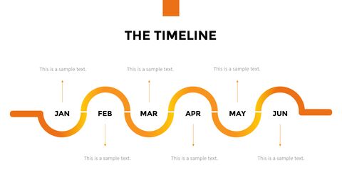 La linea temporale PPT diapositiva