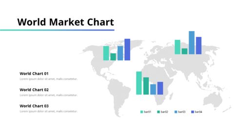 World Market Chart Template Layout|Single Slides