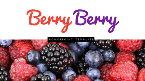 Free Berry Themed PowerPoint Cover Template: Food and Dessert ...