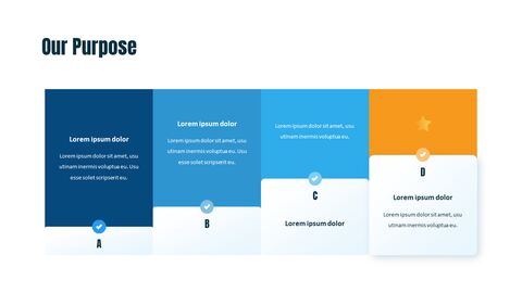 Our Purpose Slide|Vision, Mission|Single